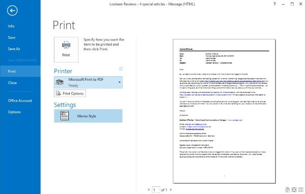 How To Export Outlook Emails To PDF Format 