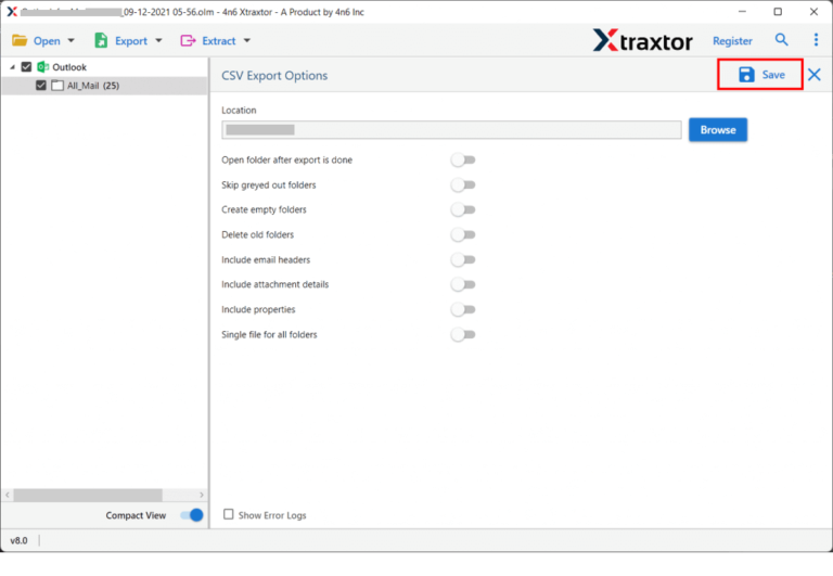 How To Export Outlook Emails To CSV Format 