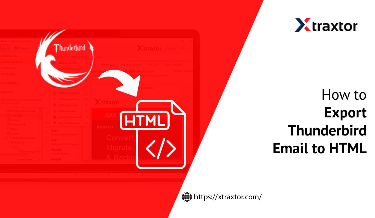 How to Export Thunderbird Email to HTML Format?